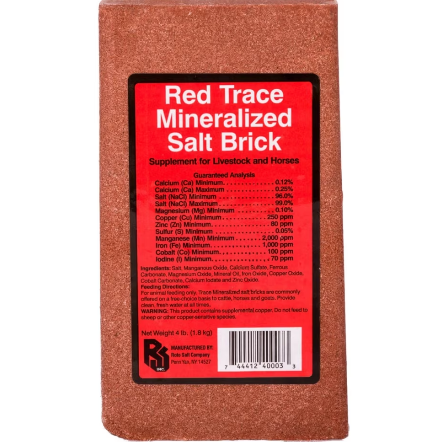 Red Trace Mineralized Salt Brick | All About Equestrian