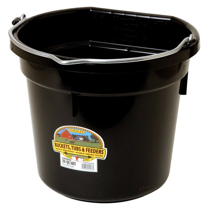 20 Quart Flat-back Bucket | All About Equestrian